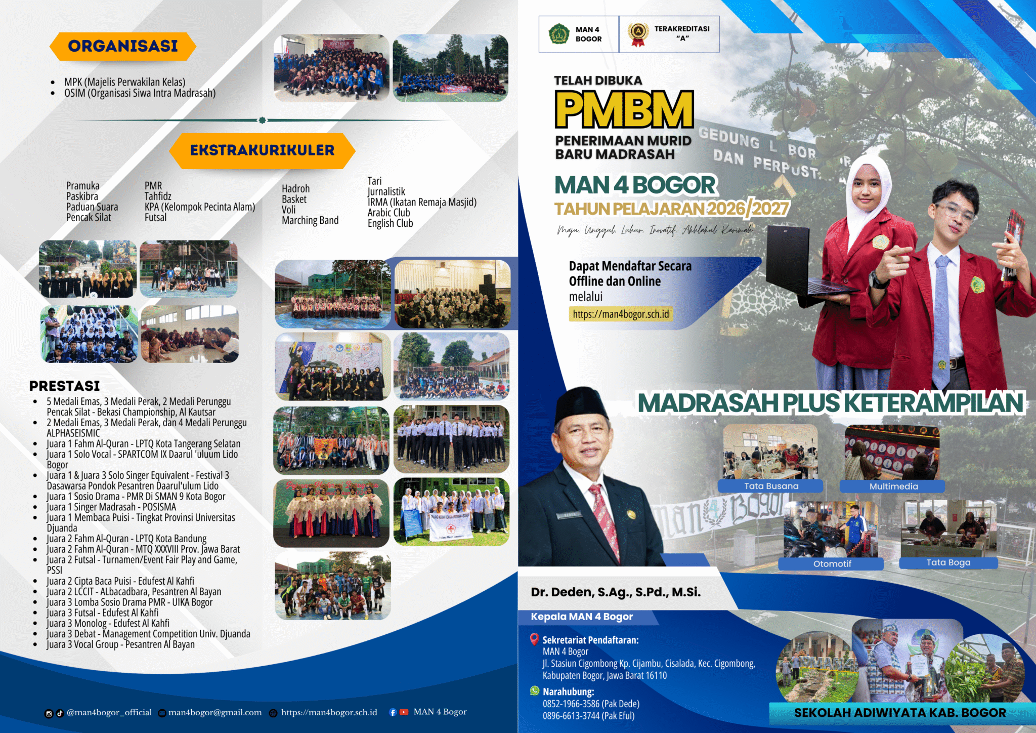 Penerimaan Murid Baru Madrasah (PMBM) - MAN 4 Bogor Tahun Pelajaran ...